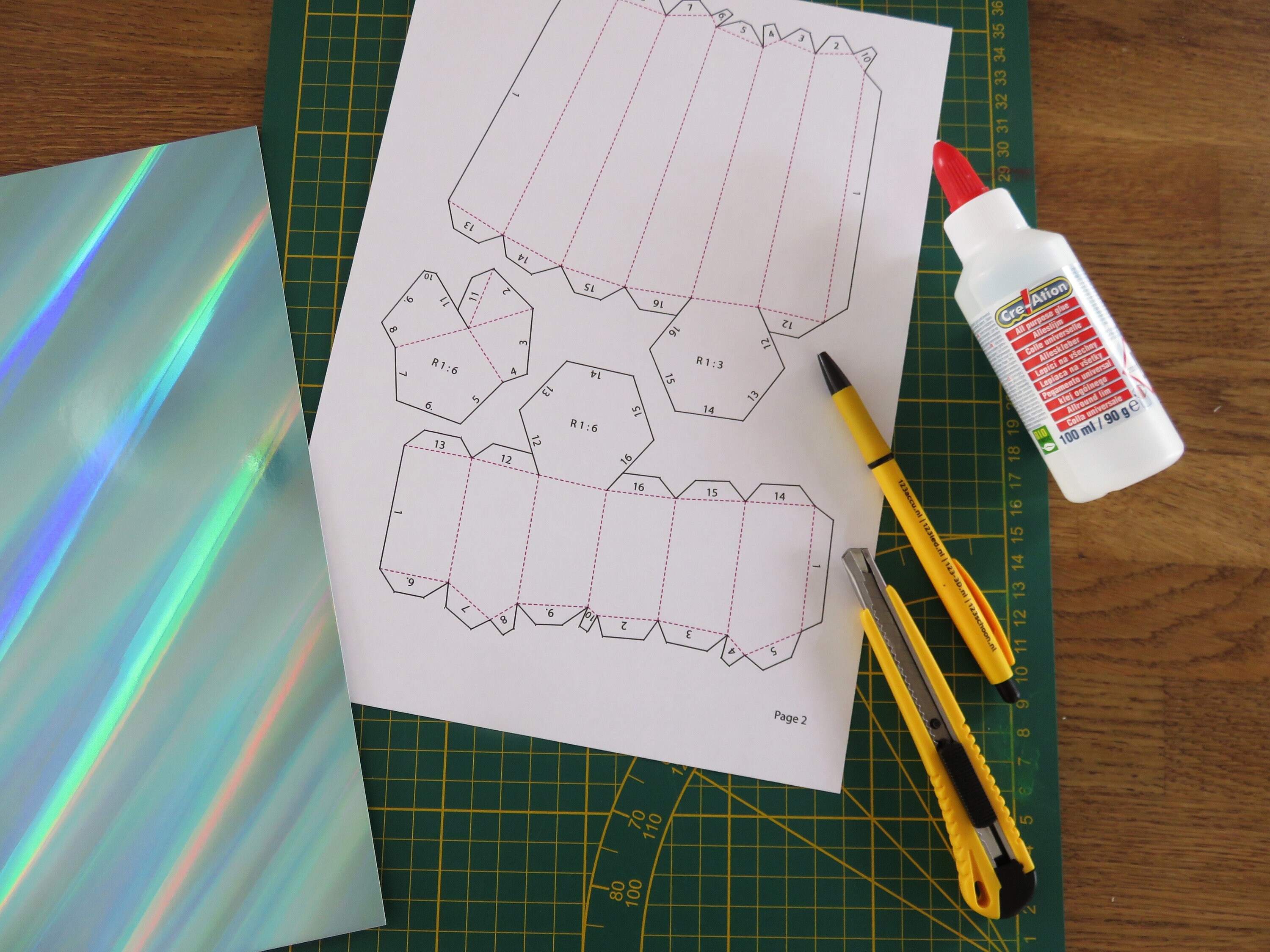Crystal Papercraft Easy DIY Folding Baseplate Pdf Download - Etsy UK