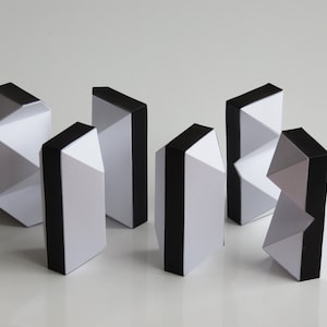 Papercraft Knot "cross" 3D Interlocking Burr Puzzle Interactive Object ...