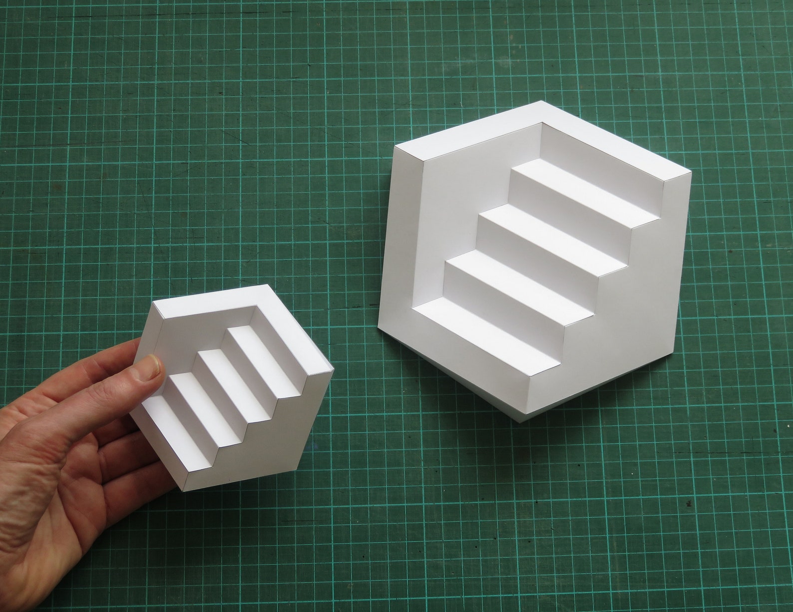 Papercraft Easy DIY Wall Tile Decoration Mosaic Geometric Tile Escher ...