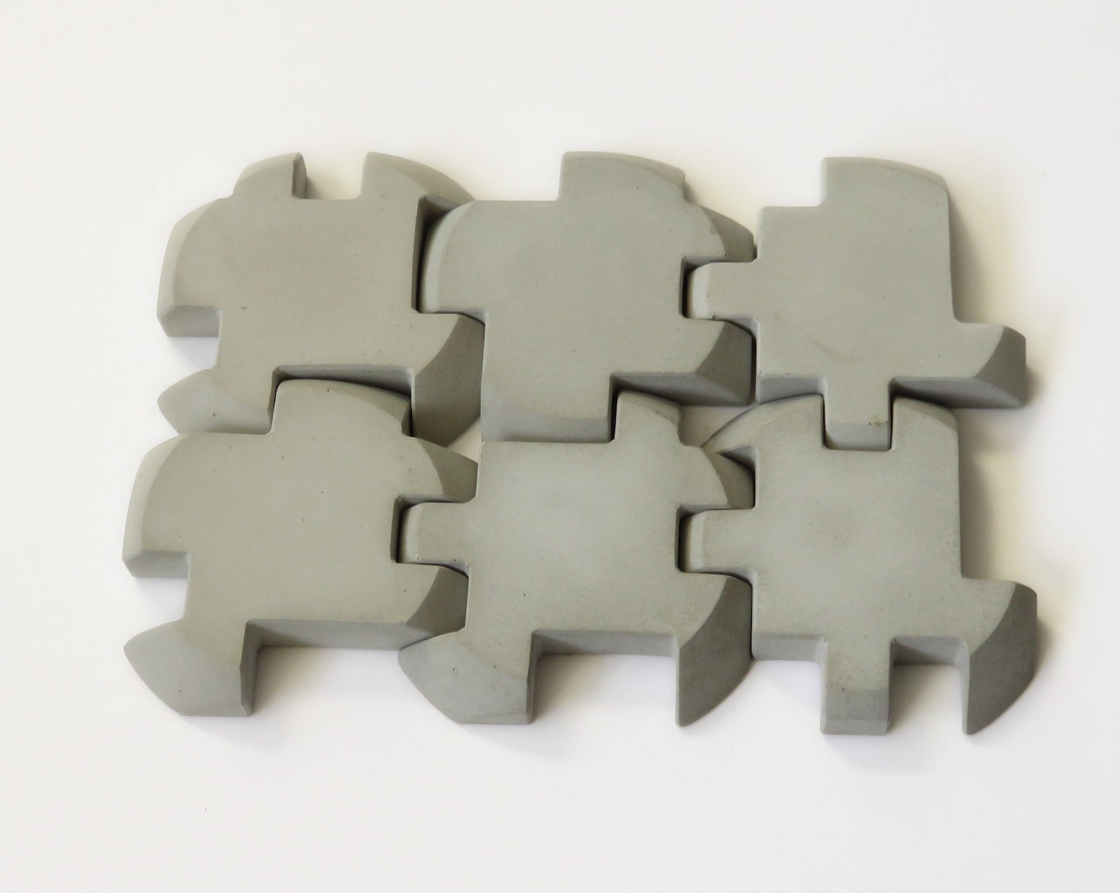 Concrete Puzzle dice Concrete Cement Cube Gray 3D Gift - Etsy