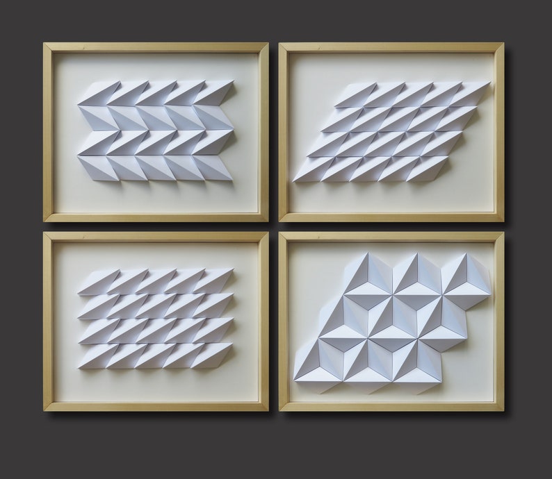 Papercraft Wall Decor Easy DIY Tile Hexagon Escher Mosaic - Etsy