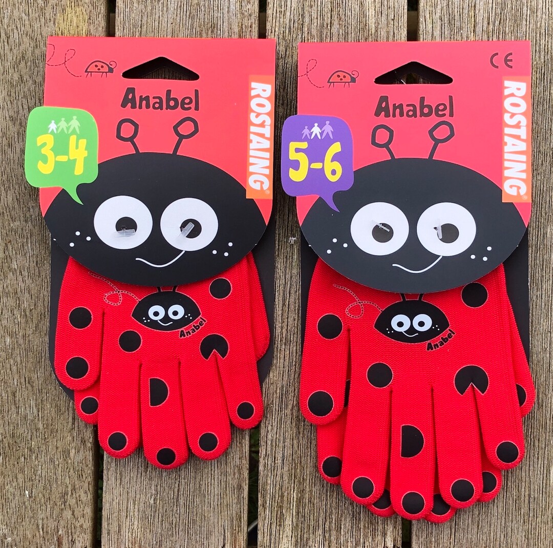 Children's Red Ladybird Gardening Gloves. Kids Garden Gloves. Toddler ...
