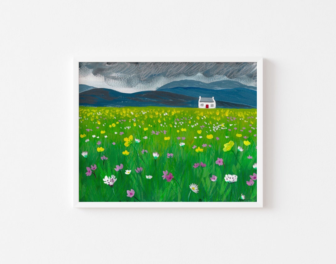 Bothy Scottish Hebrides Art Print - Etsy