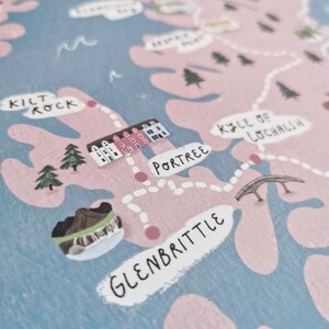 Personalised, Hand Drawn, Illustrated Travel Memory Map - Etsy