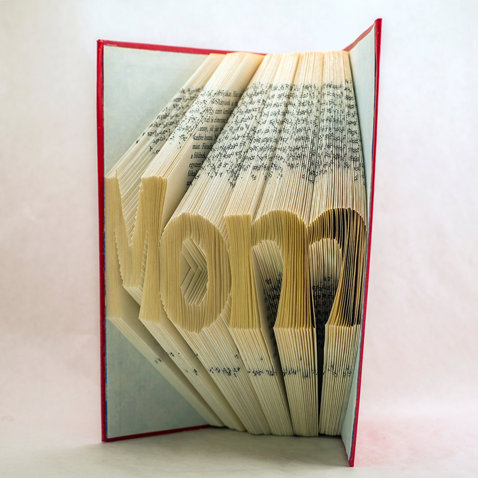 Custom 3 Letter Word Folded Book Art-mom-personalized Unique - Etsy