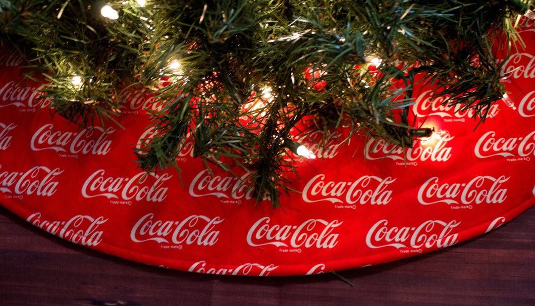 Christmas Tree Skirt-coca Cola Tree Skirt-red Tree Skirt-classic ...