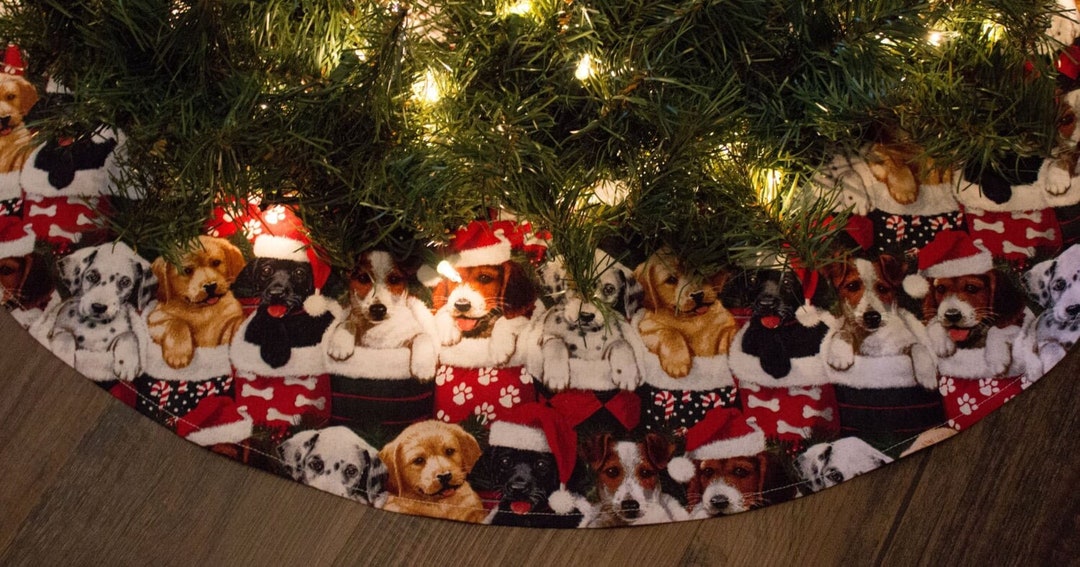 Christmas Tree Skirt-dog Tree Skirt-christmas Stocking-jack Russell ...