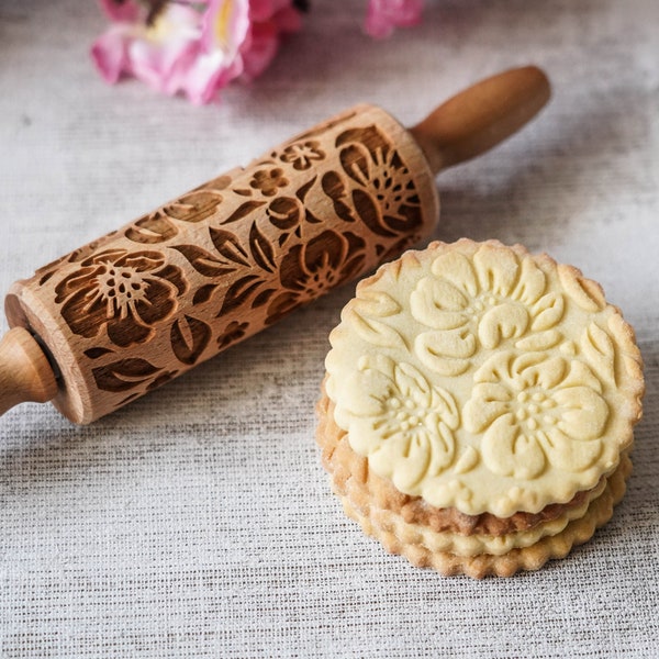 Flower Rolling Pin - Etsy