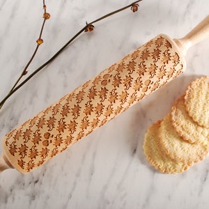 HEDGEHOG - Embossed, Engraved Rolling Pin for Cookies - Perfect Gift ...