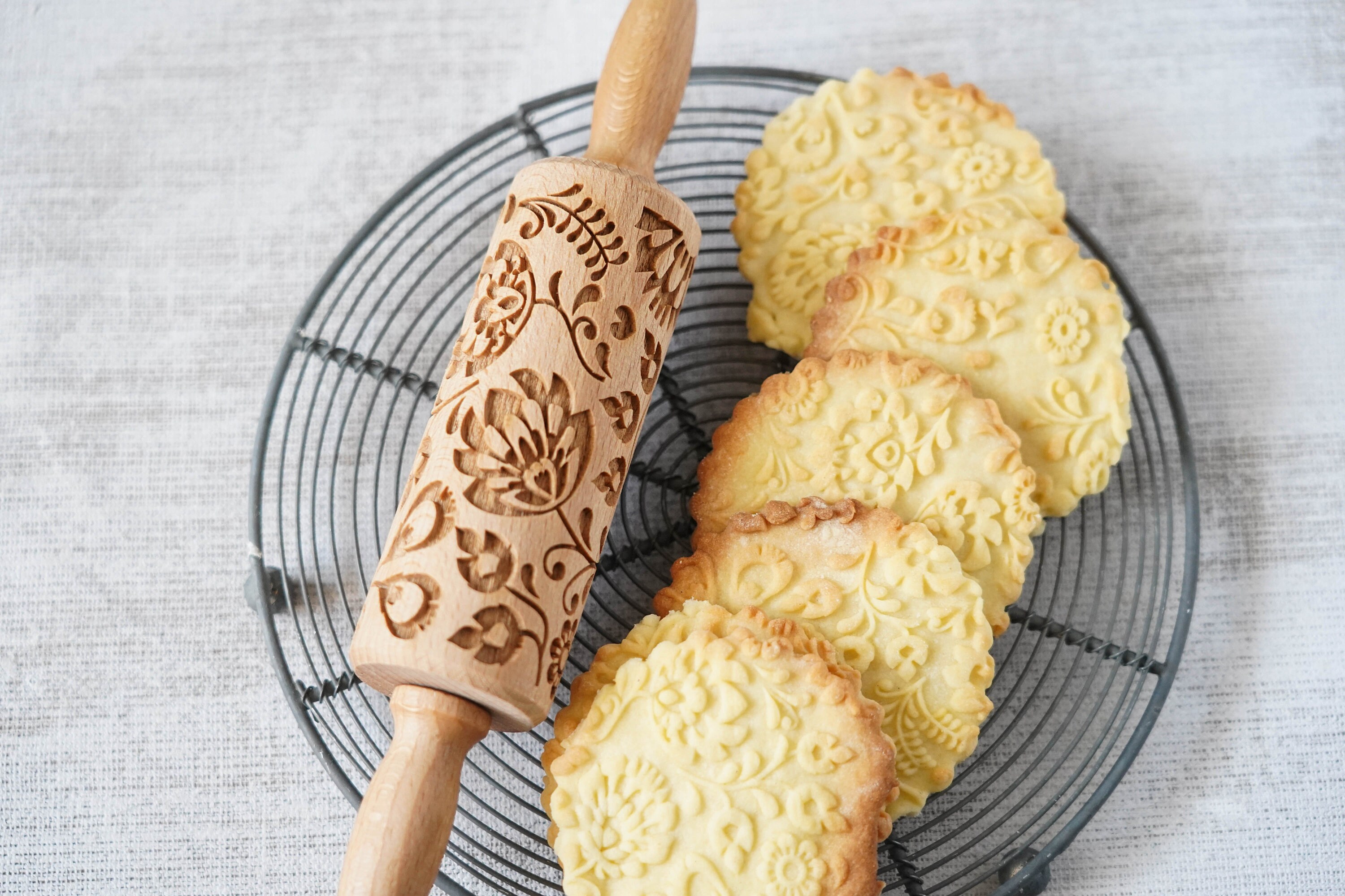 POLISH FOLK MINI Embossing Rolling Pin for Cookies - Etsy