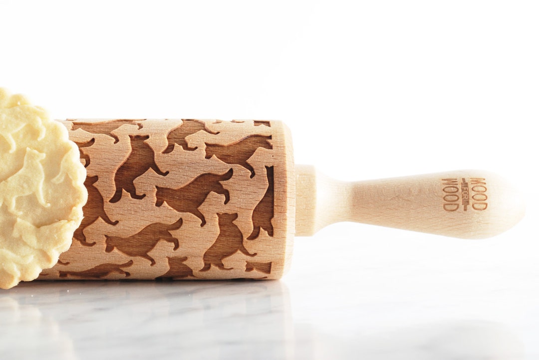 GERMAN SHEPERD - Embossing Rolling Pin for Cookies, Embossed Biscuits ...