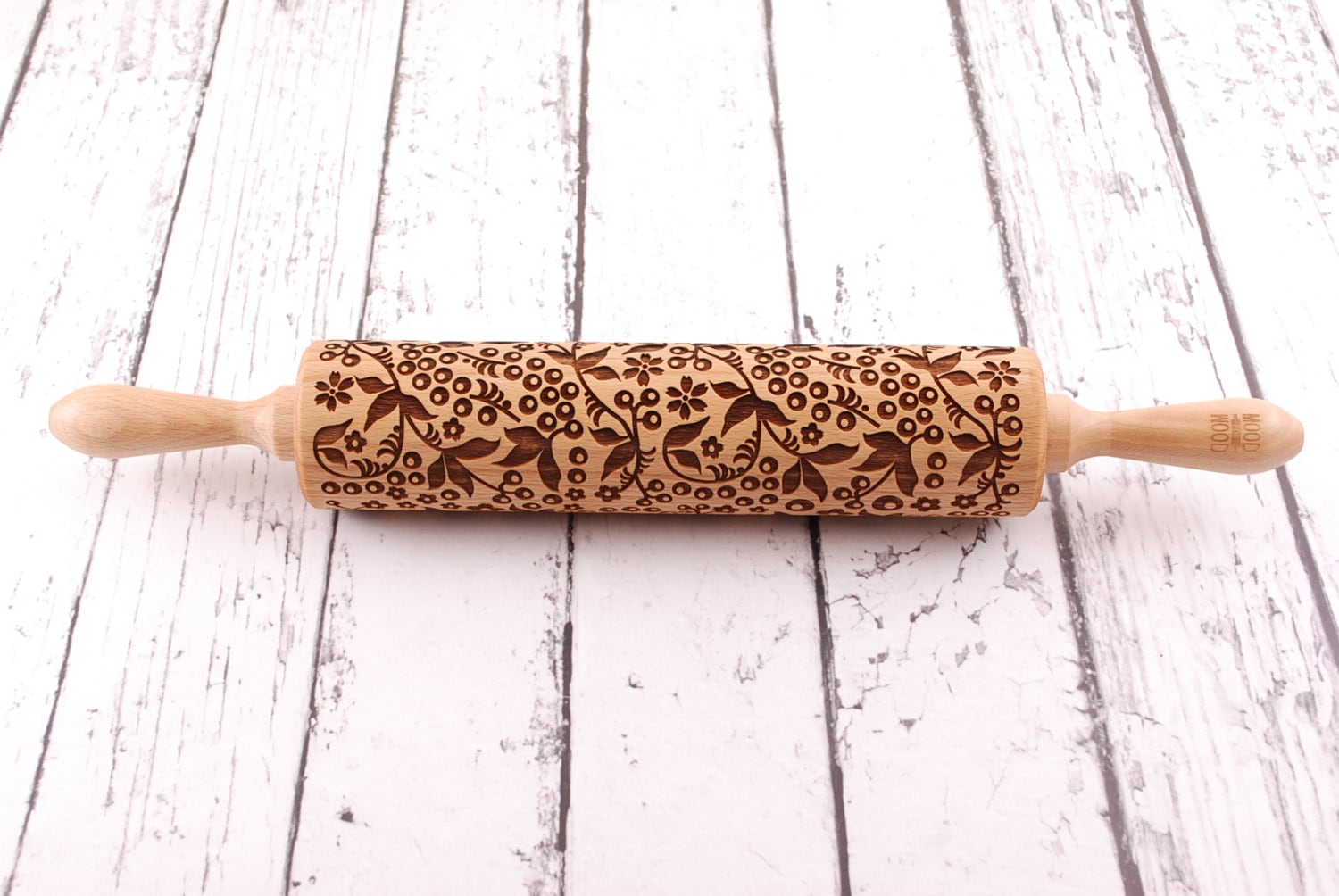 ROWAN TREE Embossed Engraved Rolling Pin for Cookies - Etsy ROWAN TREE Embossed Engraved Rolling Pin for Cookies - Etsy