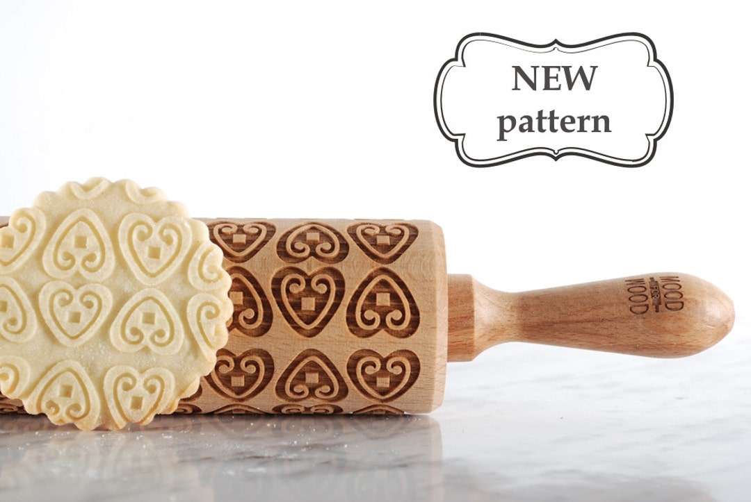 LICITAR (croatian Heart) - Embossing Rolling Pin for Cookies, Laser ...