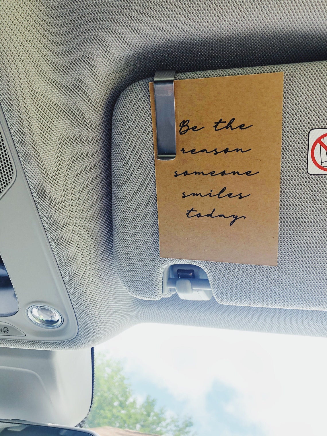 Car Visor Quote Card & Clip | Etsy
