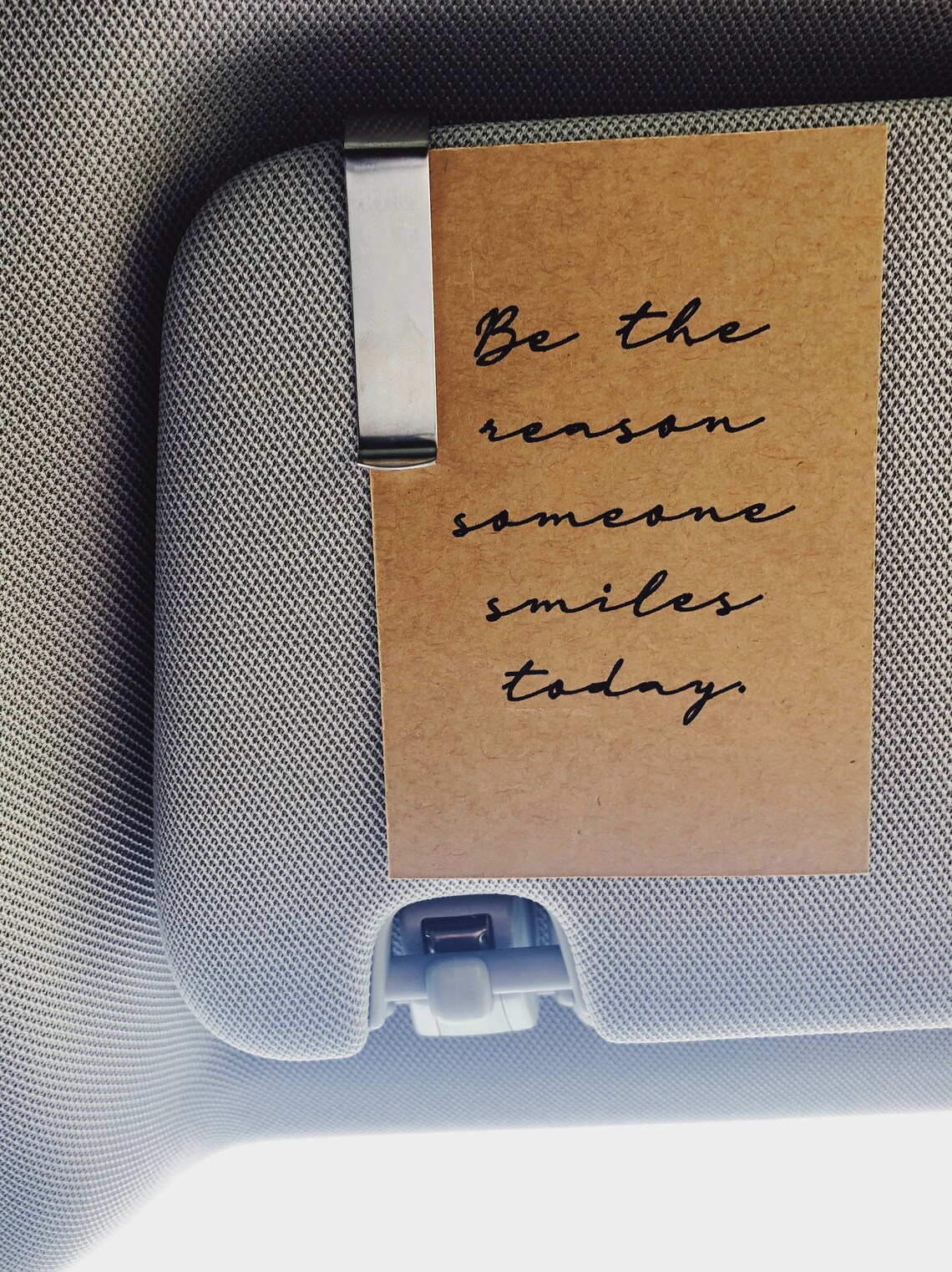 Car Visor Quote Card & Clip - Etsy