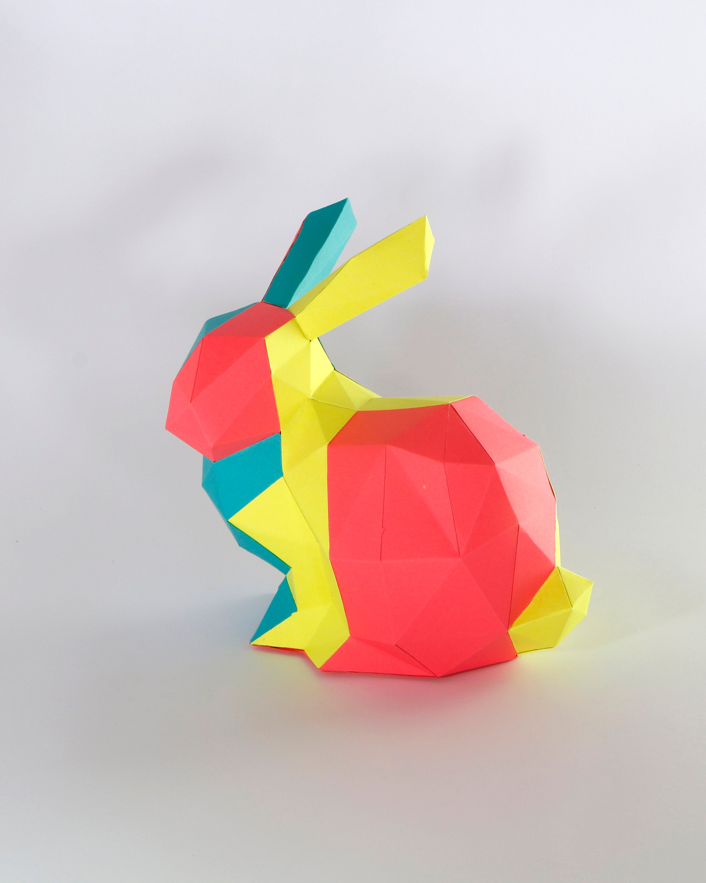 Rabbit / Bunny 3D Papercraft Template / Sculpture Template / - Etsy