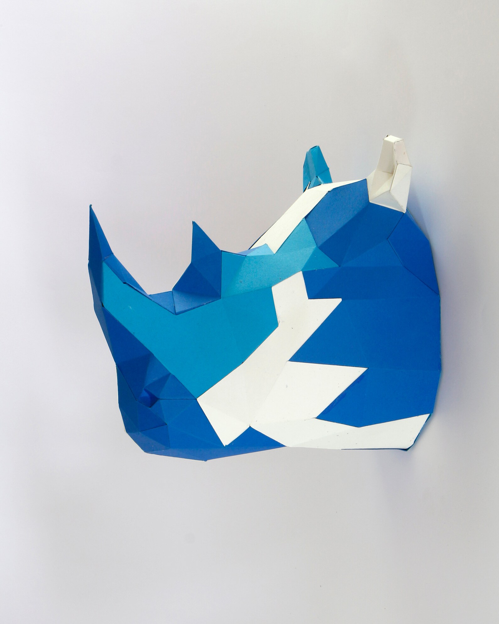 DIY Papercraft Rhino Sculpture pre-cut Papercraft Kit - Etsy