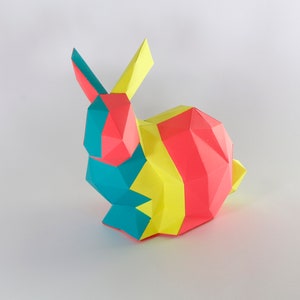 Rabbit / Bunny 3D Papercraft Template / Sculpture Template / - Etsy