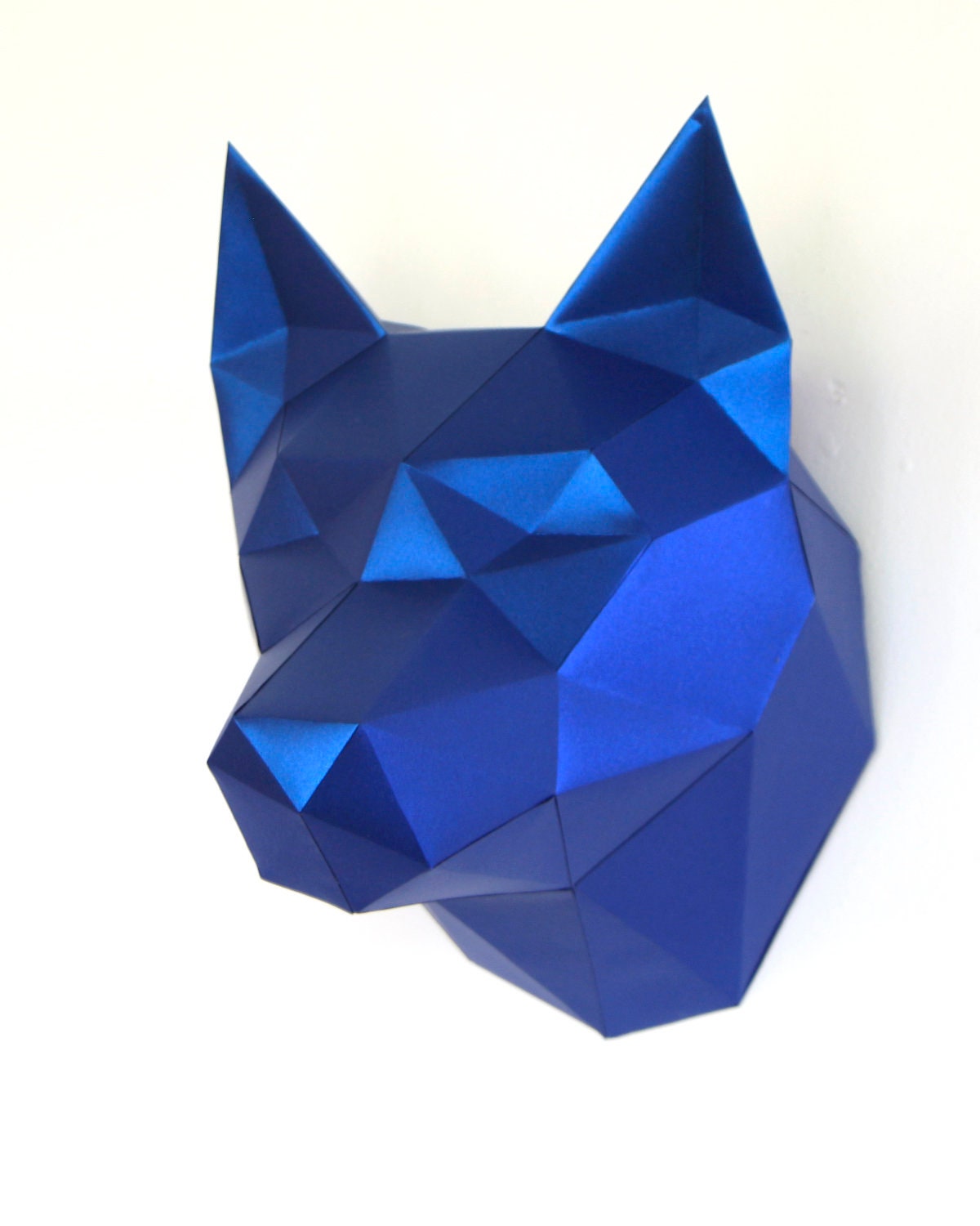 Wolf DIY / 3D Papercraft Template / Wolf Sculpture Template / - Etsy