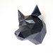 Wolf DIY / 3D Papercraft Template / Wolf Sculpture Template / - Etsy