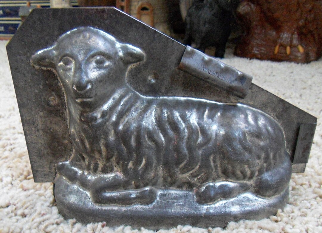 Vintage Sitting Resting Lamb Candy Chocolate Mold Unmarked - Etsy
