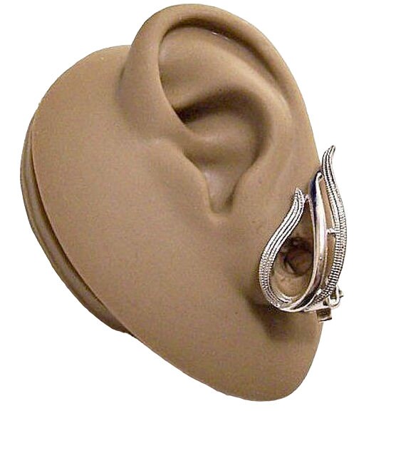 Sarah Coventry Swirl Loop Hoop Clip on Earrings Silver Tone - Etsy