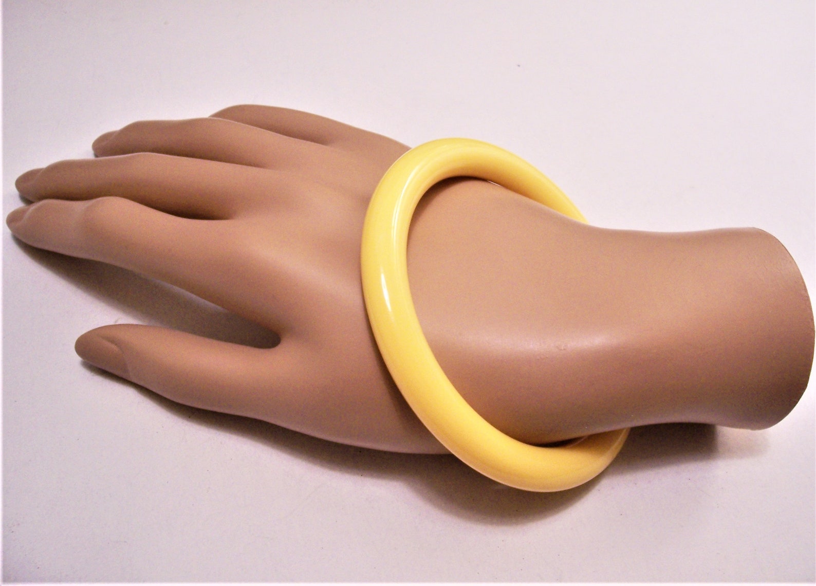 Avon Yellow Lemon Bracelet Bangle 1979 Color Go Round Lucite | Etsy