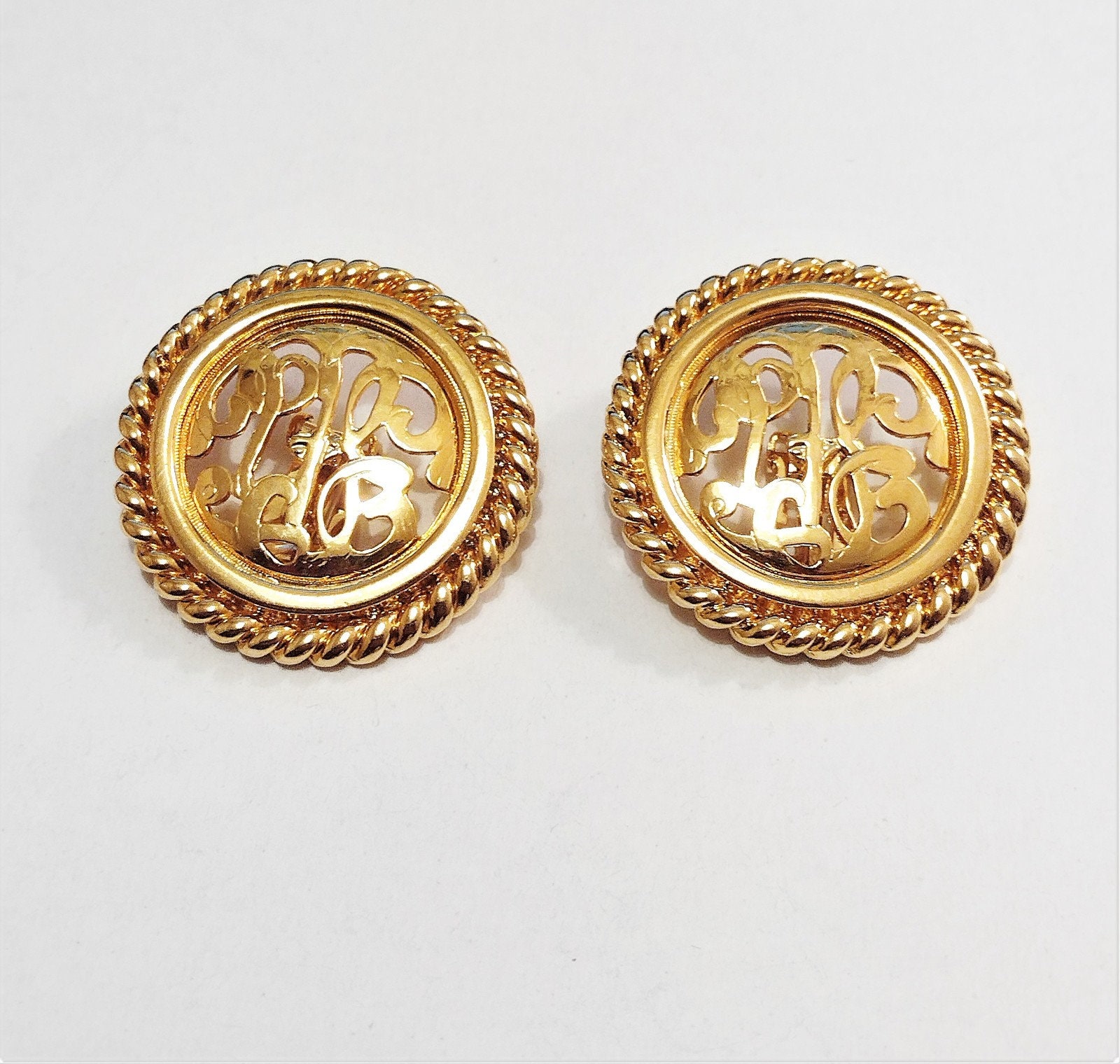 Premier Designs Filigree Script Discs Clip on Earrings Gold - Etsy