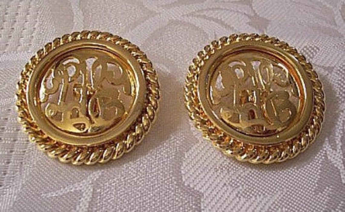 Premier Designs Filigree Script Discs Clip on Earrings Gold | Etsy