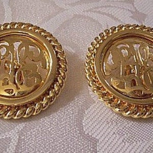 Premier Designs Filigree Script Discs Clip on Earrings Gold | Etsy