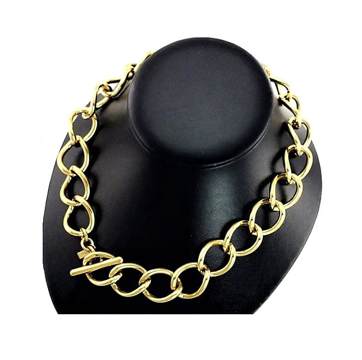 Monet Toggle Bar Necklace Choker Gold or Silver Plated Vintage - Etsy