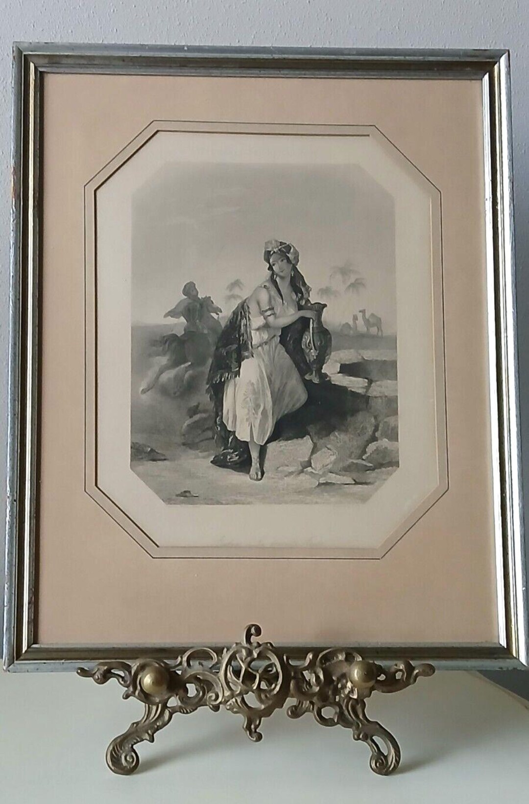 Steel Engraving 1837 the Arabian Maiden Finden, Corbaux Framed, Finden ...