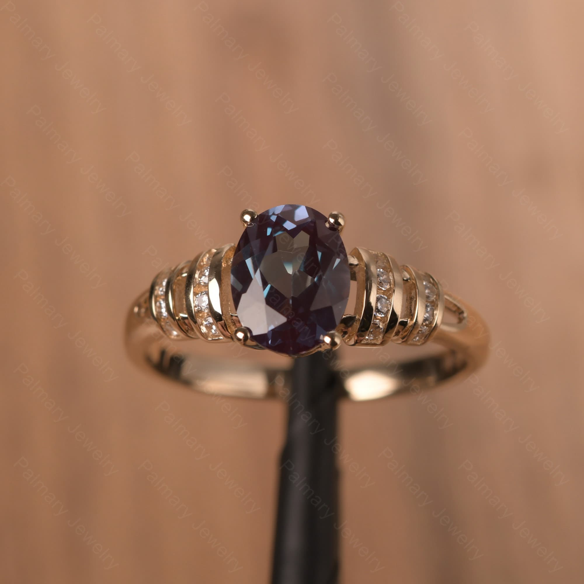 Alexandrite Ring Wedding Ring June Birthstone Ring Oval Cut - Etsy