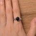 Natural Black Spinel Ring Cocktail Party Ring Black Gems Oval - Etsy