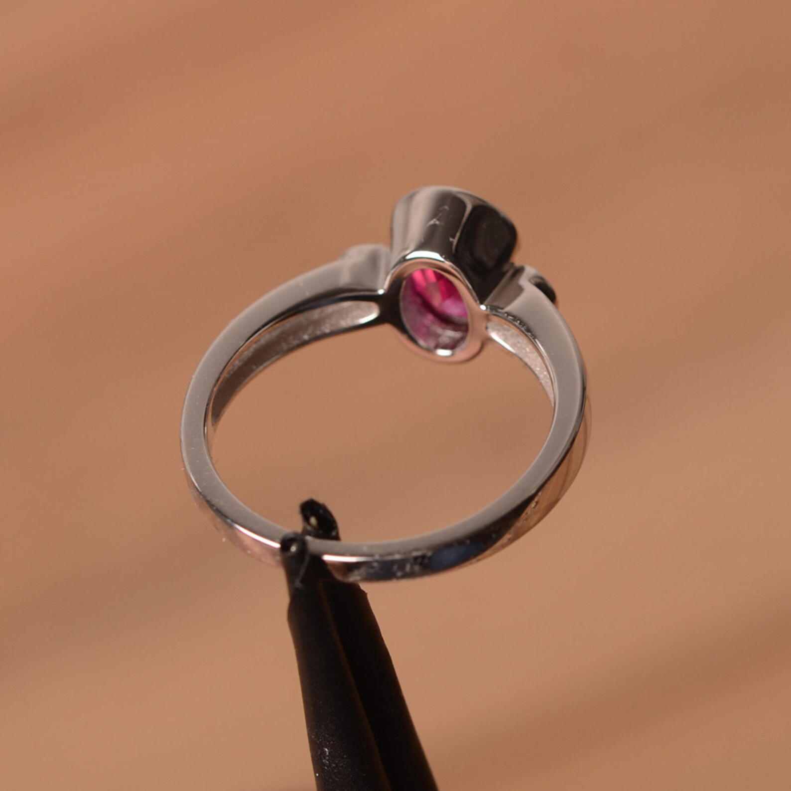 Engagement Ring Ruby Ring July Birthstone Ring Oval Cut Red - Etsy