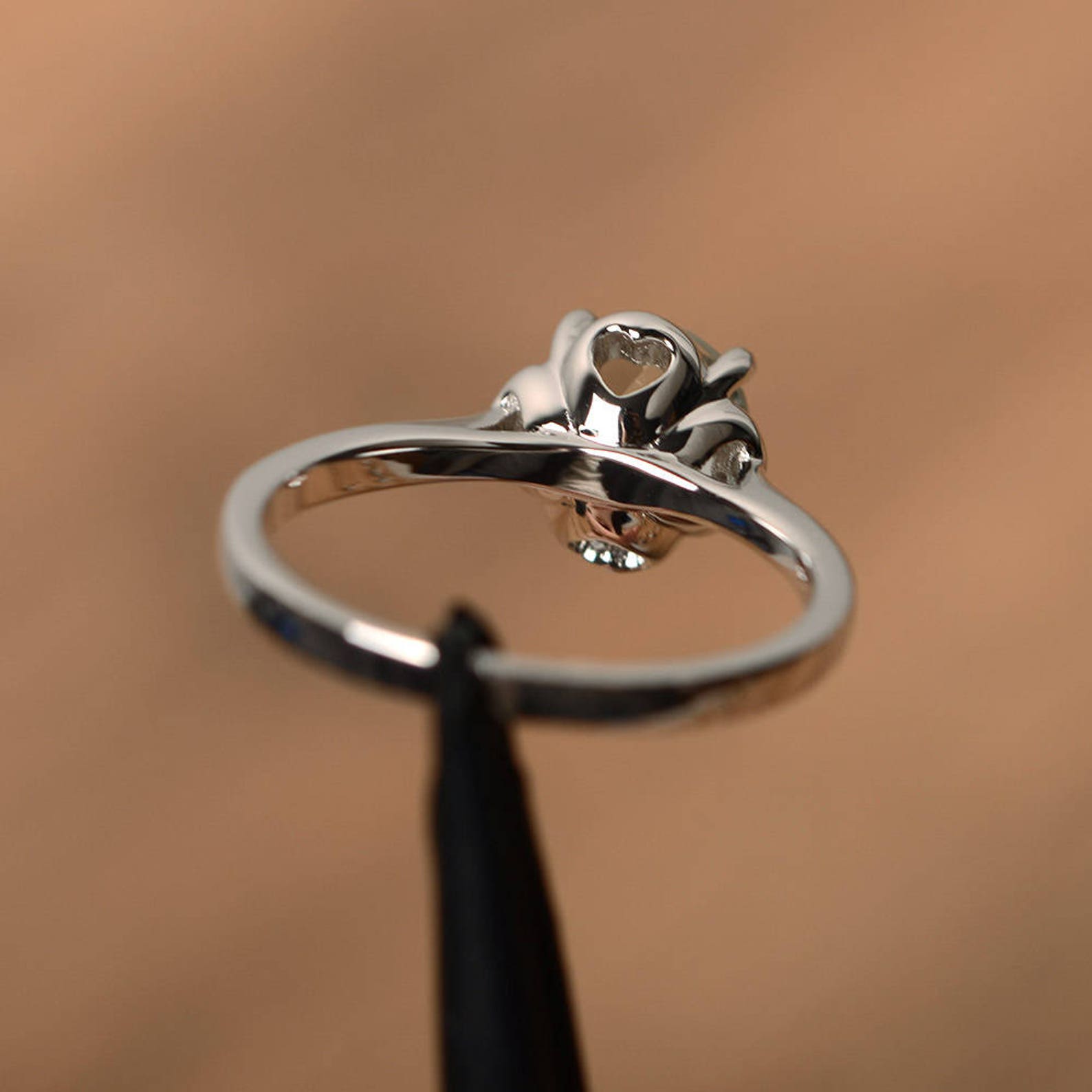 Natural Green Amethyst Rings Promise Rings Green Gemstone - Etsy