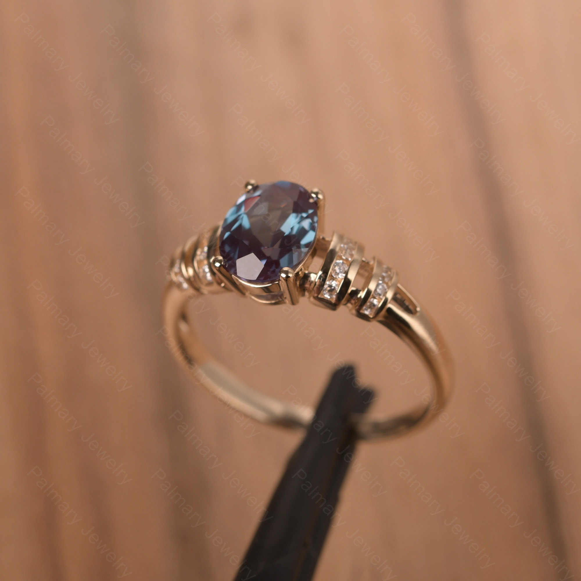 Alexandrite Ring Wedding Ring June Birthstone Ring Oval Cut - Etsy