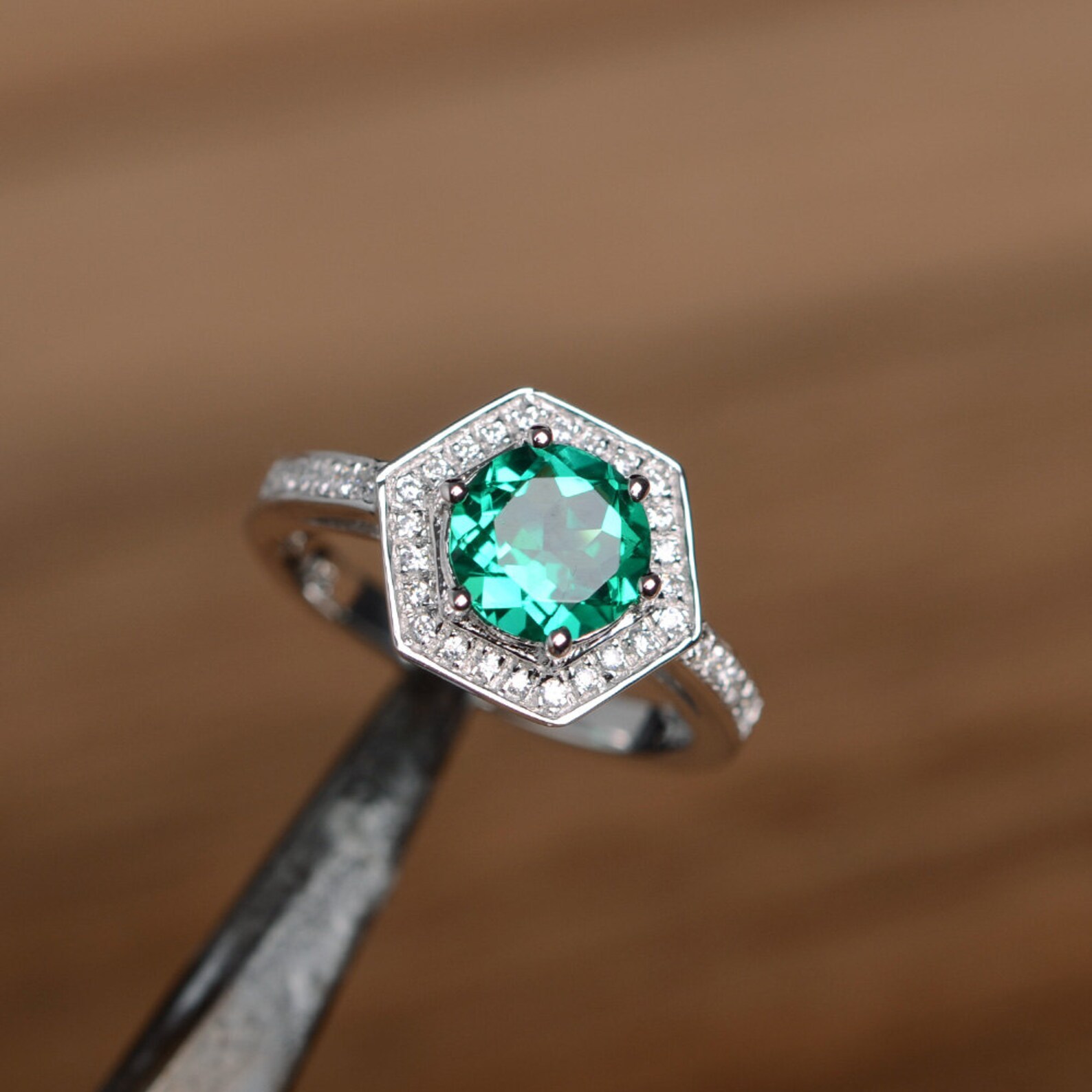 Emerald Ring Engagement Ring Promise Ring Birthstone Ring - Etsy