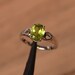 Natural Peridot Ring Silver Marquise Cut Horizontal Setting - Etsy