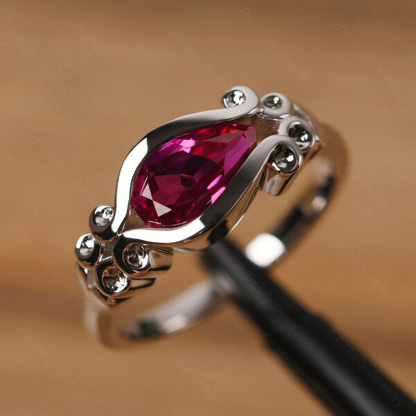 Ruby Filigree Ring - Etsy
