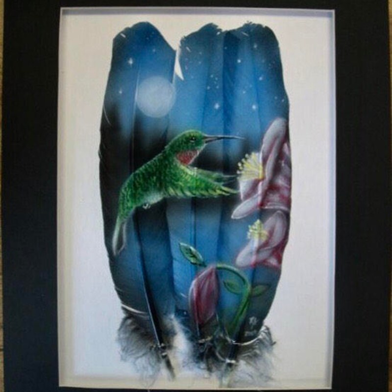 Painted Hummingbird - Etsy