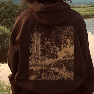 Forestcore Nature Hoodie Grunge Fairycore Moon Phase Hoodie - Etsy