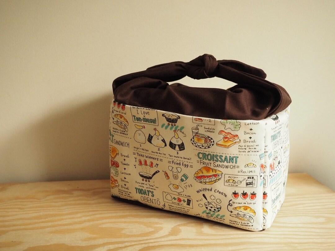 Bag for Lunchbox / Bento, Handmade With Cartoon Pattern - Etsy