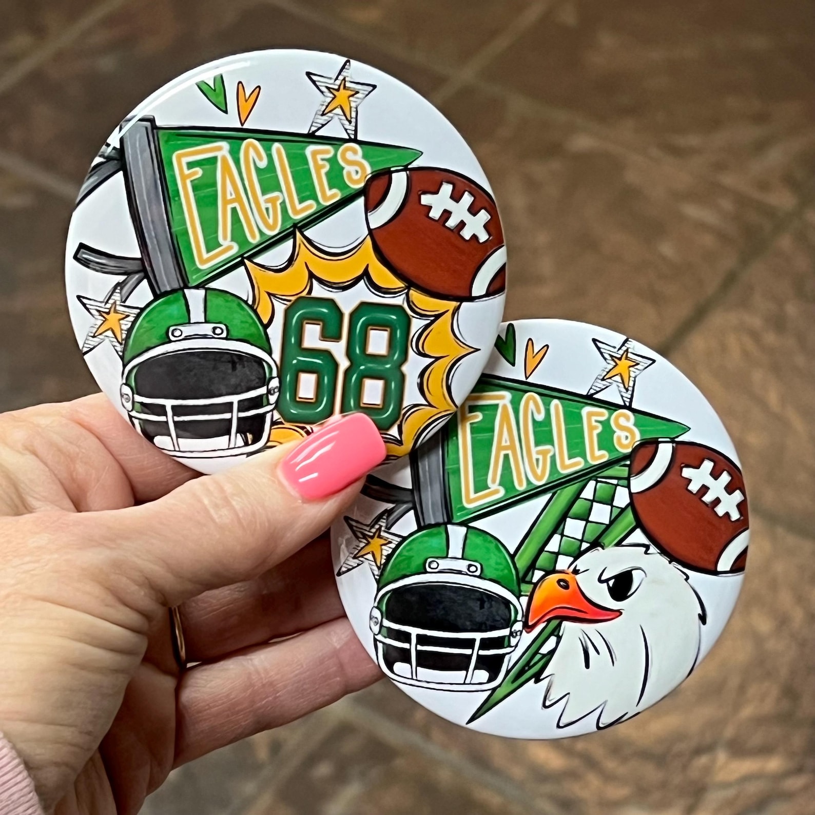 Custom Sport Button | Baseball Button | Football Button | Cheerleader ...