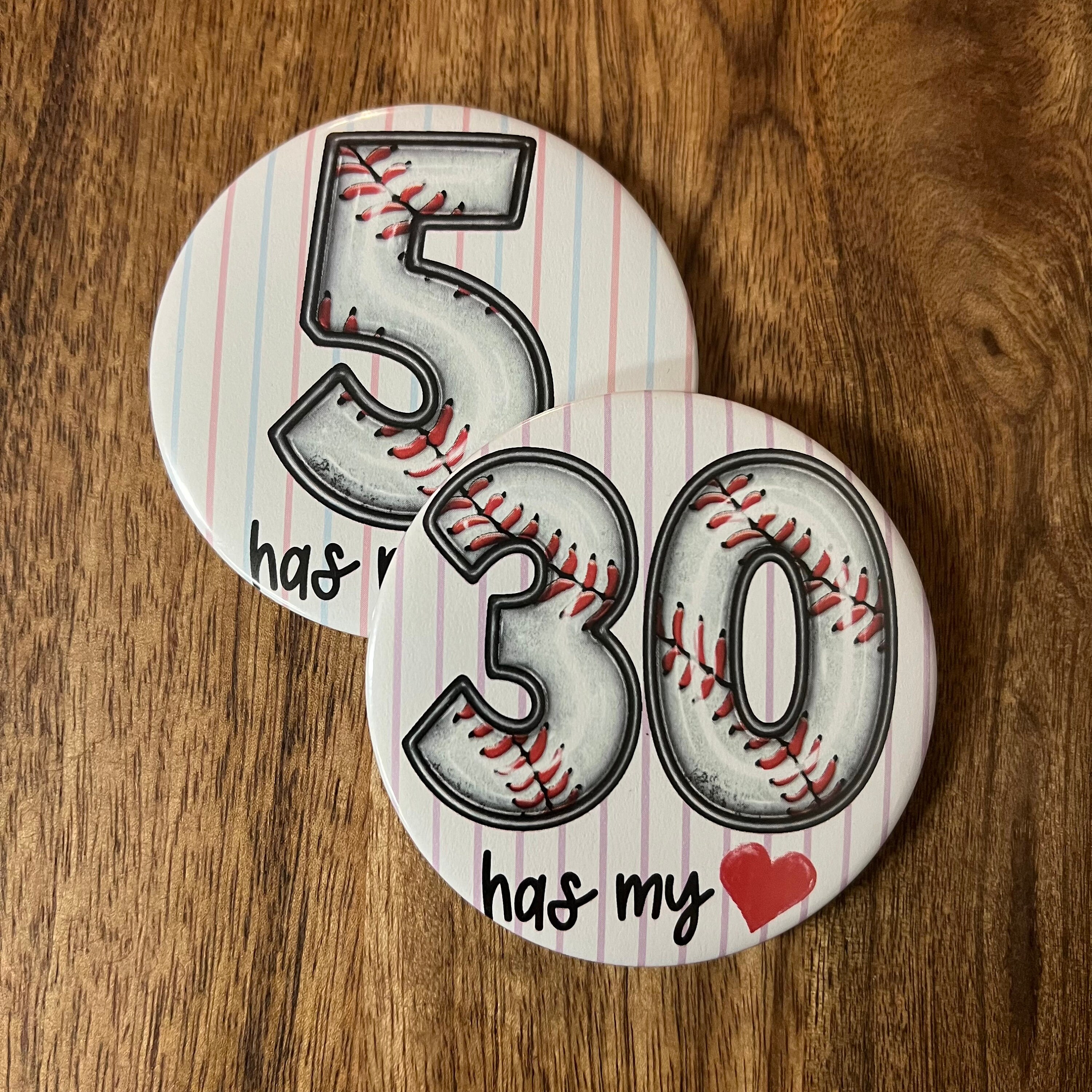 Baseball Softball Pinback Button - Etsy