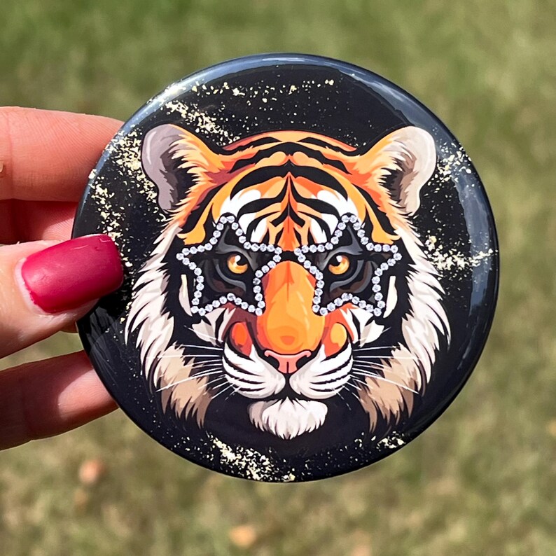 Tiger Game Day Buttons - Etsy