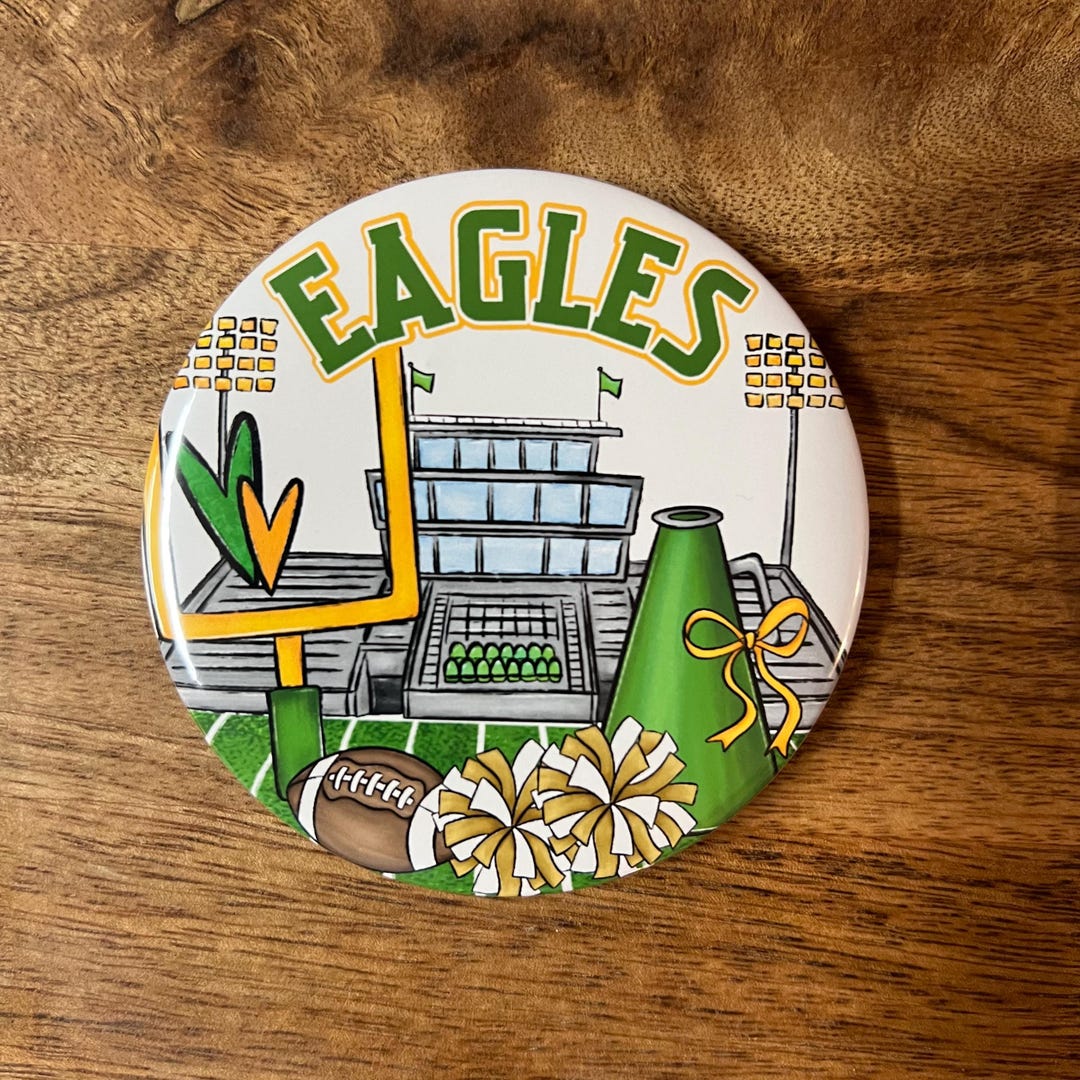 Cheer Football Buttons Mom Senior - Etsy