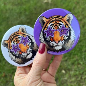 Tiger Game Day Buttons - Etsy