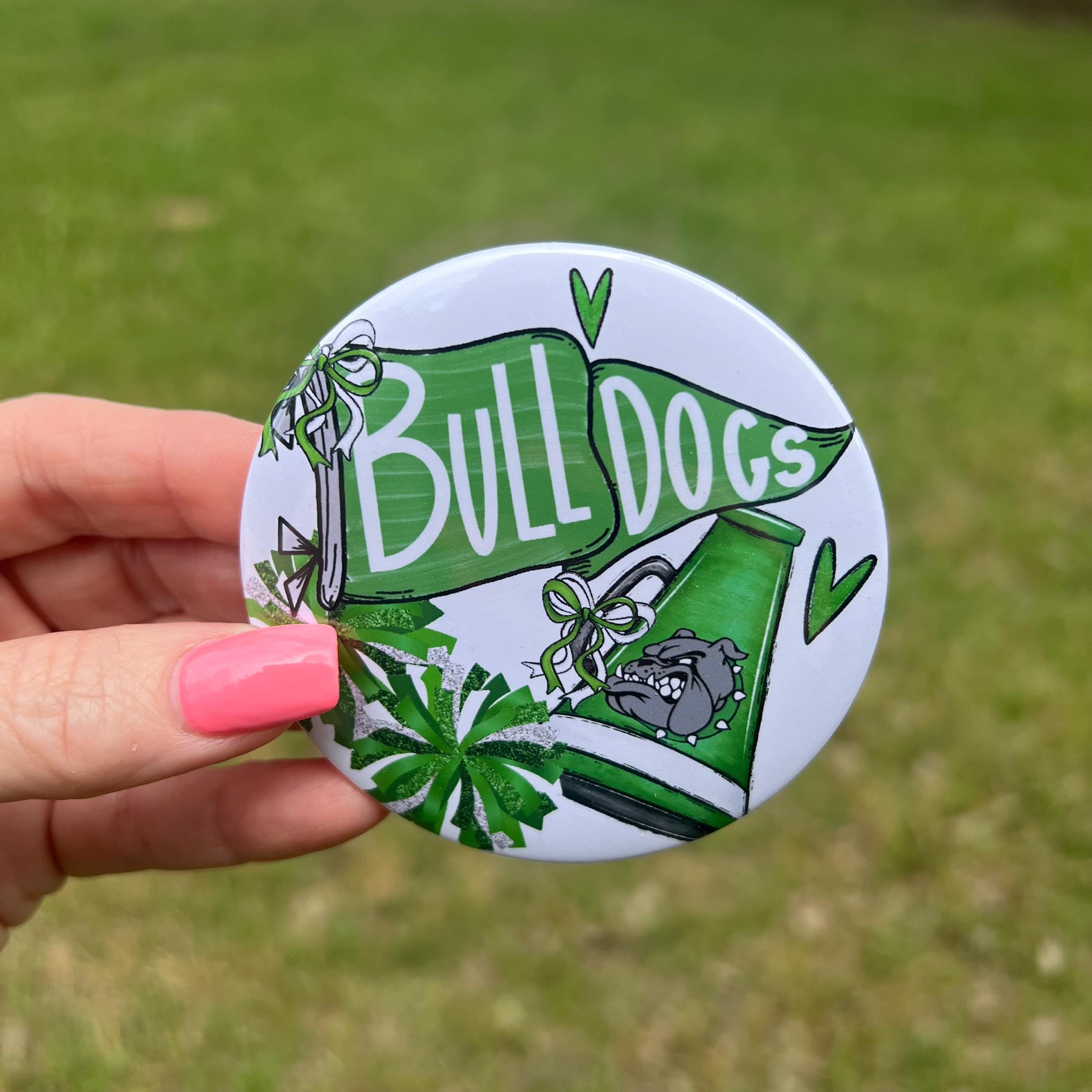 Cheer Buttons | Custom Sport Button | Cheerleader Button | Cheer Mom ...