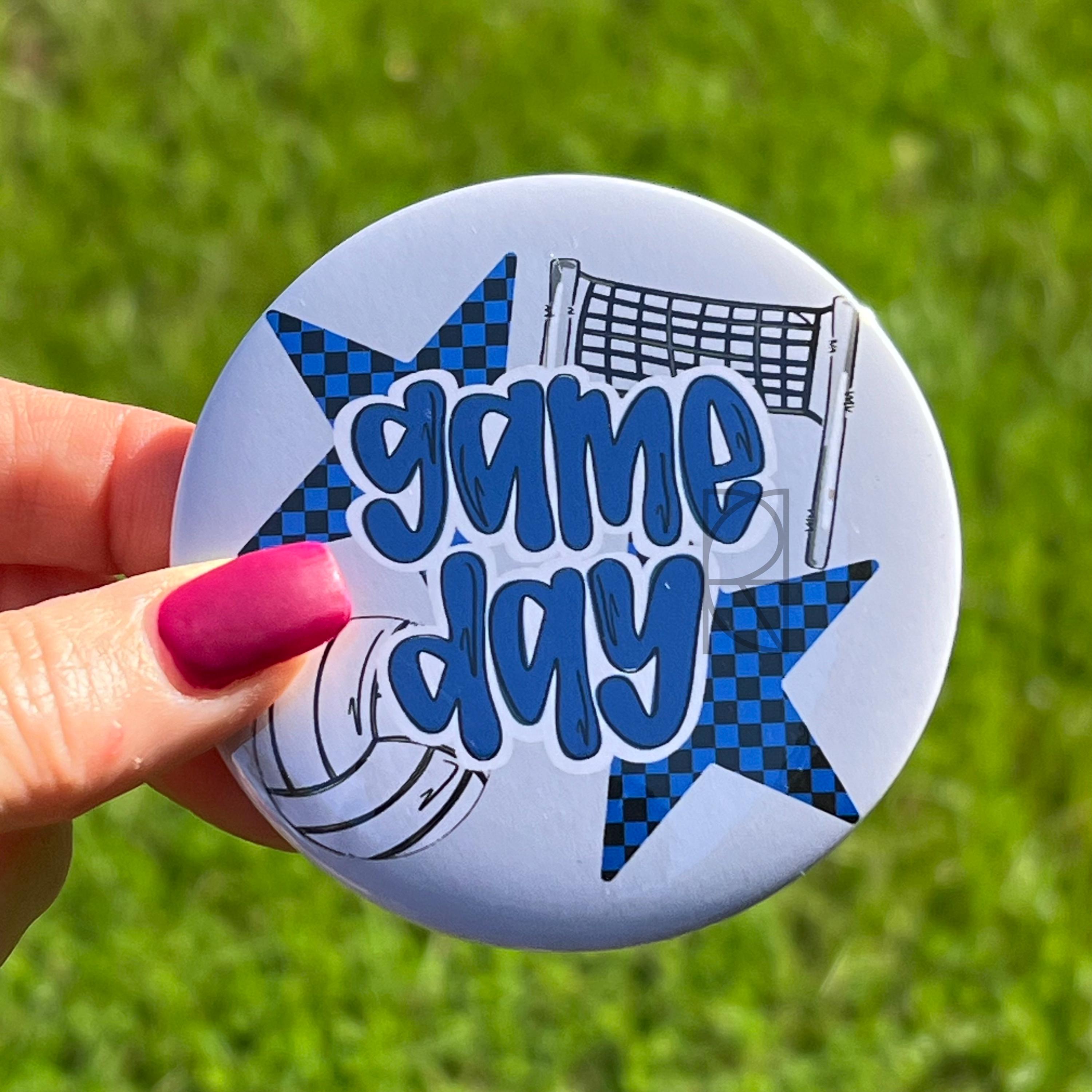 Game Day Buttons Soccer Volleyball Baseball Softball Basketball - Etsy